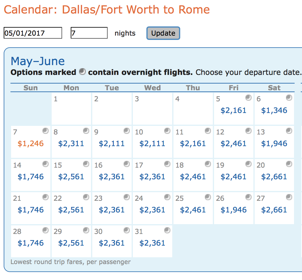 American DFW to Rome and Amsterdam Flights Now Bookable