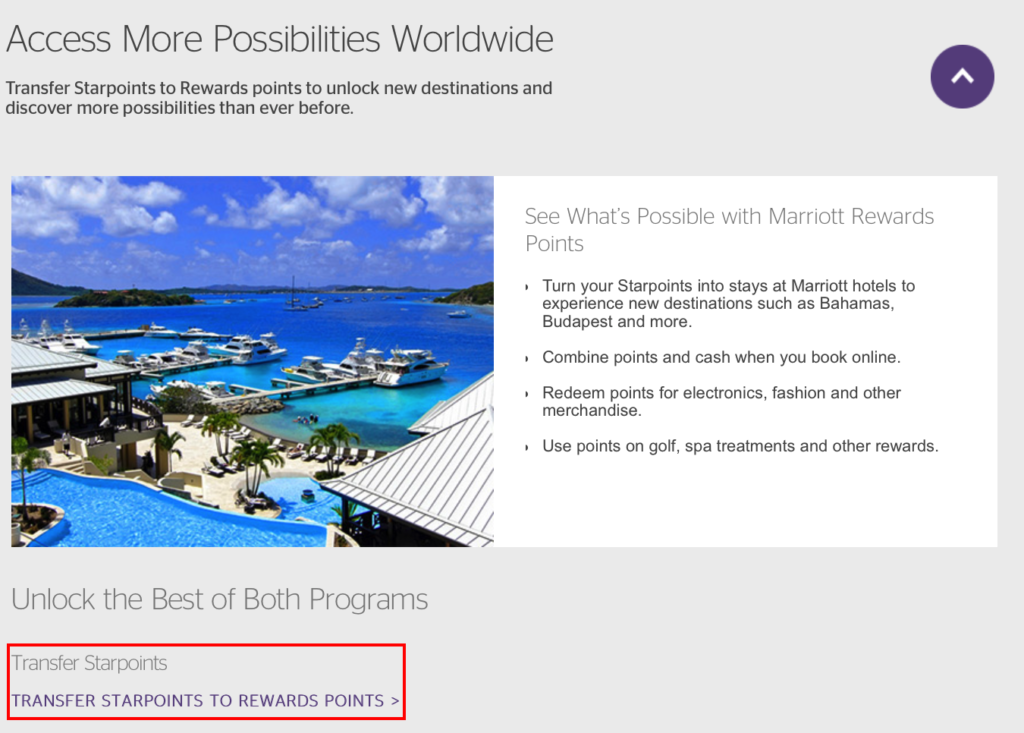 How To: Transfer SPG Points to Marriott Rewards Points