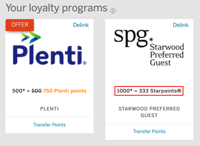 Get 50% Bonus When You Transfer Amex Points to SPG (Targeted)