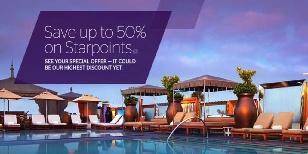 BEST Offer Ever: Buy SPG Points for Up to 50% Off