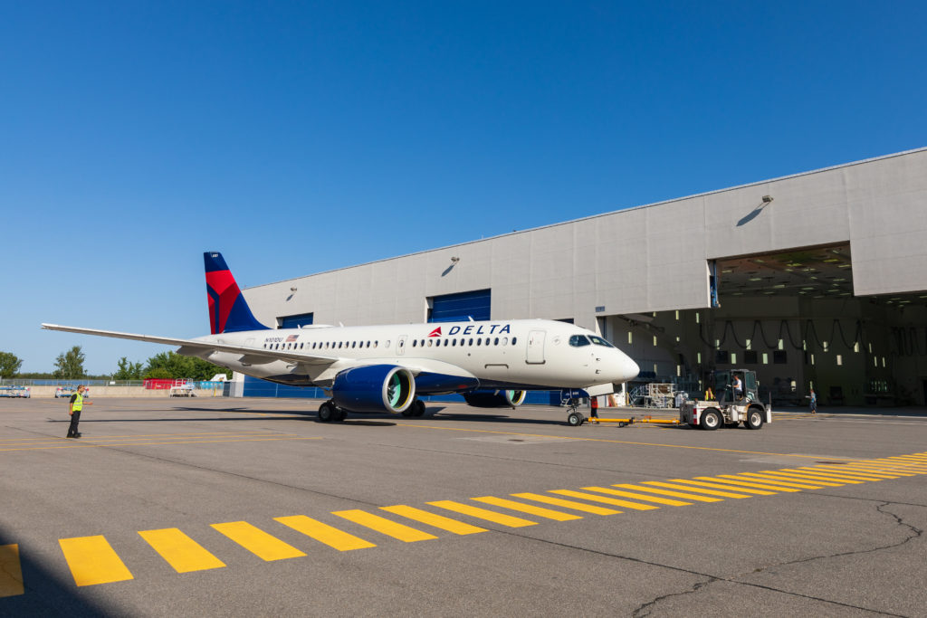 They're Here: Delta's Newest Jet Rolls Out of the Shop