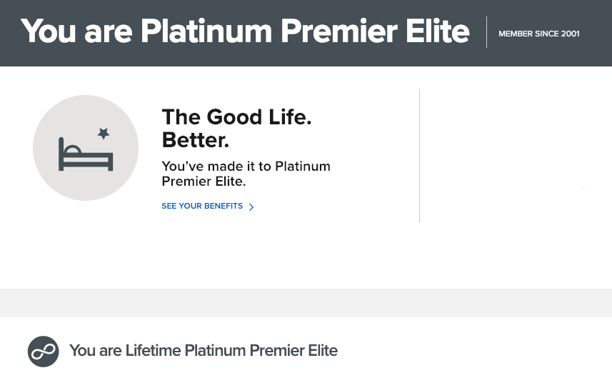 Marriott's Lifetime Platinum Premier Elite / Titanium Sweep Has Occurred