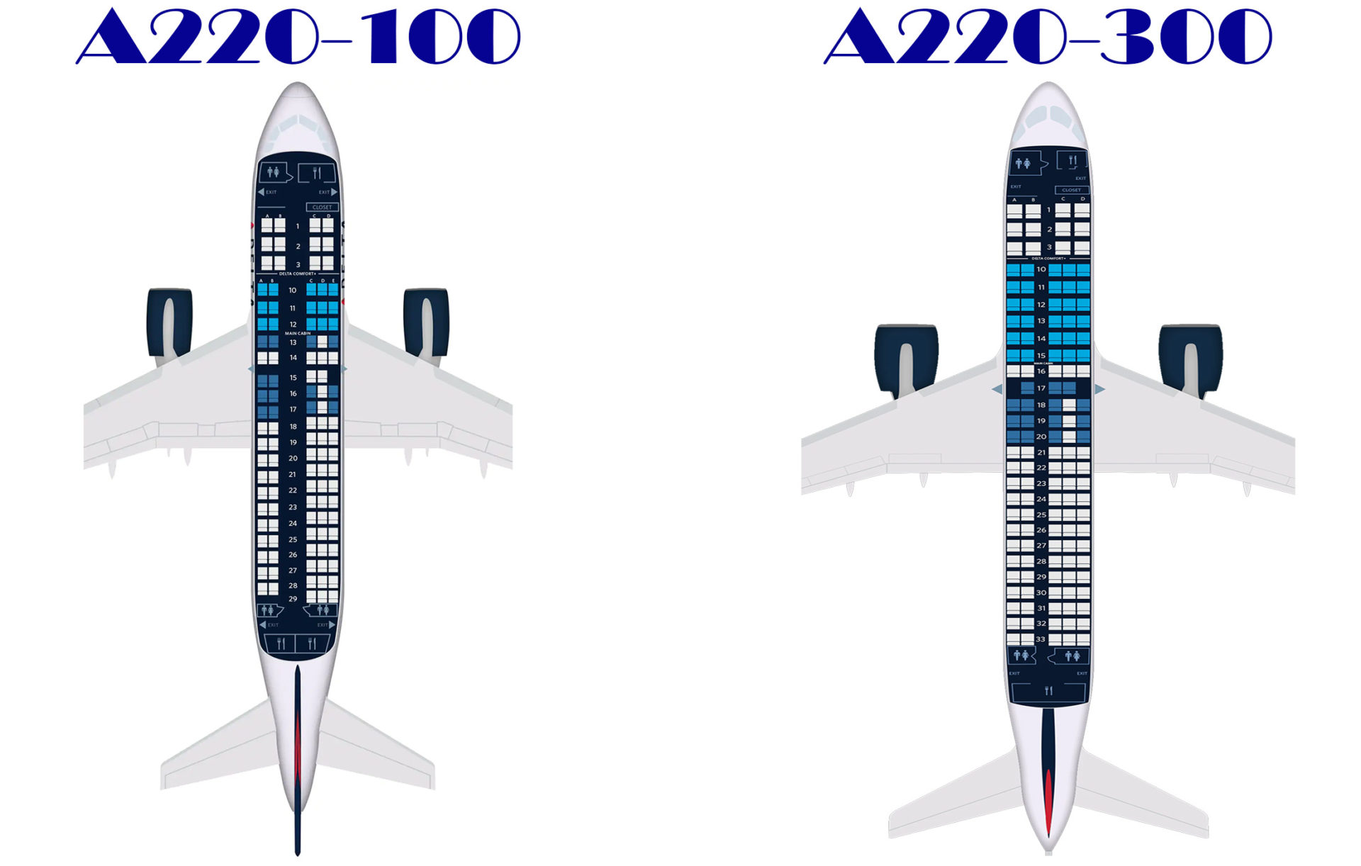 The Full List of Delta A220 Routes • Point Me to the Plane