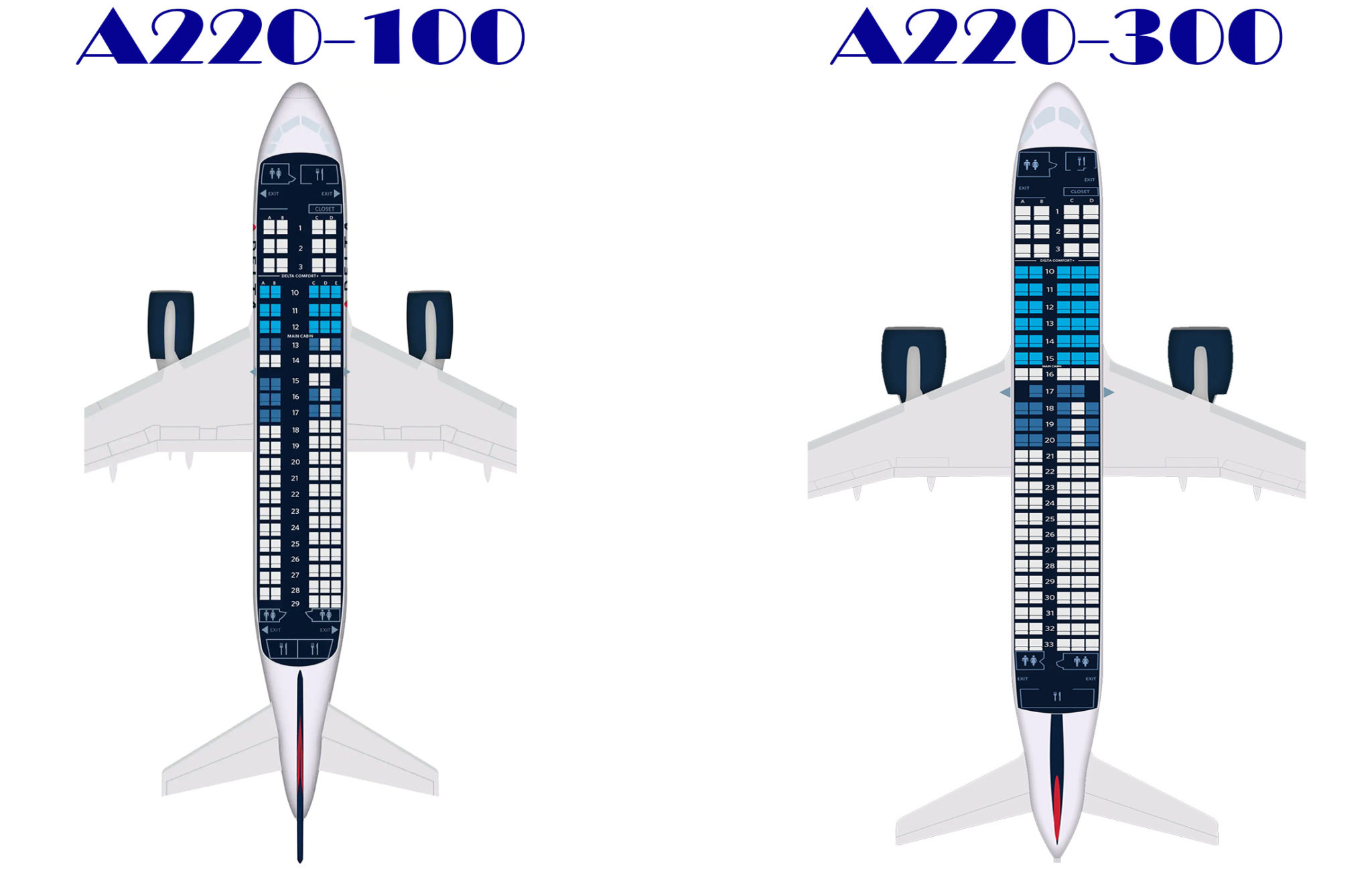 The Full List of Delta A220 Routes • Point Me to the Plane