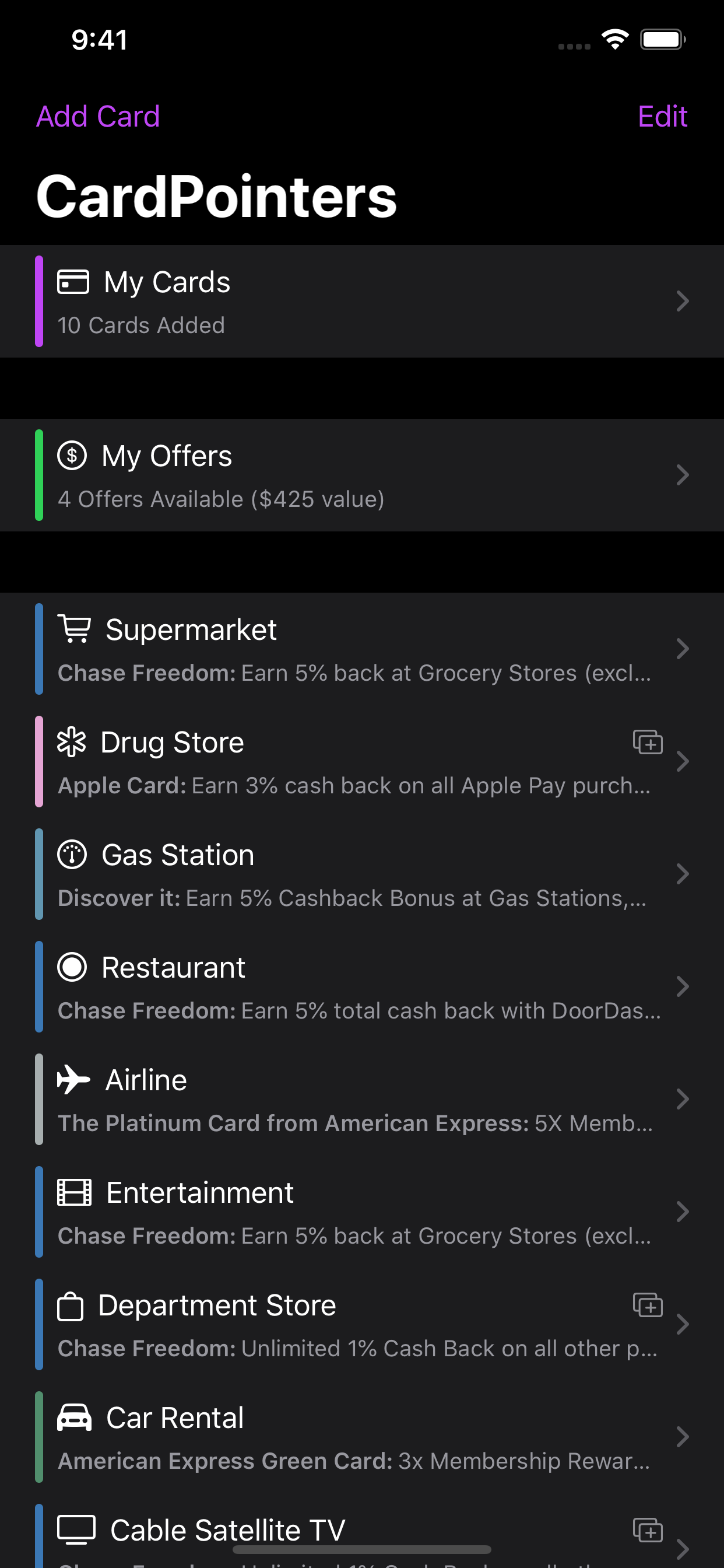 Which credit card is best to use for any particular transaction or store