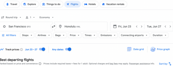 How to Set a Google Flights Alert